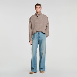 Sandro Weite Jeans im Washed-Look