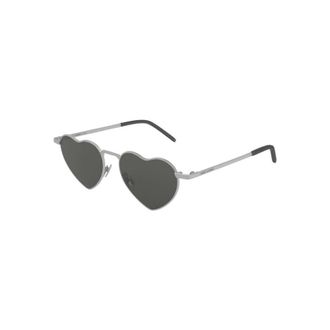Saint Laurent Sonnenbrille mit Metallrahmen - - Accessories - unisex - Grau - 52 MM