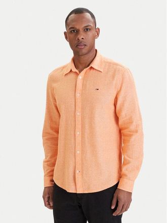 Tommy Jeans Hemd DM0DM22761 Orange Regular Fit