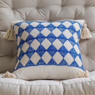 Generic Boho Kissenbezug 40x40 Baumwolle 2er Set Mit Fransen, Handgewebt, Weihnachts- Und Neujahrs Dekokissen F&uuml;r Sofa Wohnzimmer Kissenbezug 50x50, Festliche