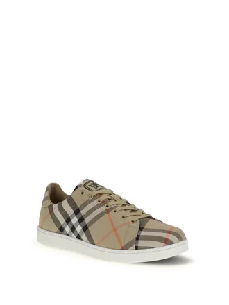 Burberry Mens Set Check Sneakers Sand Ip