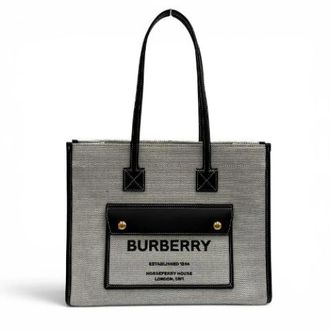Burberry Sac cabas Freya Pre-owned - Femme - Pre-owned - Gris - Taille: ONE Size