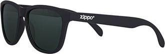 Zippo Occhiali da Sole, Uomo e Donna, Montatura Nera e Lenti Verdi, Polarizzati, Design Classico, Struttura in Policarbonato, Grado di Protezione Uv400