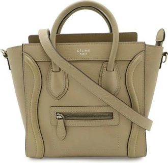 Celine Pre-owned Sac Nano Shopper en cuir - Femme - Pre-owned - Beige - Taille: ONE Size