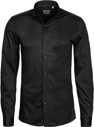 Eterna Herren Hemd schwarz Jersey