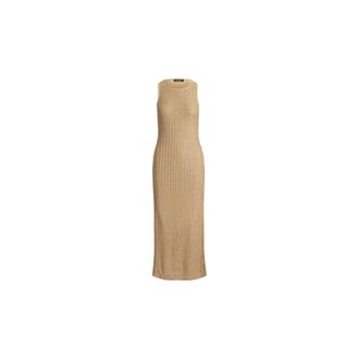 Ralph Lauren Robe en maille - Femme - Robes - Beige - Taille: 42 FR