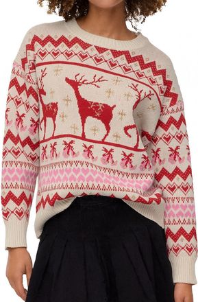 Only Onlxmas Rain Ls Glitter O-Neck KNT