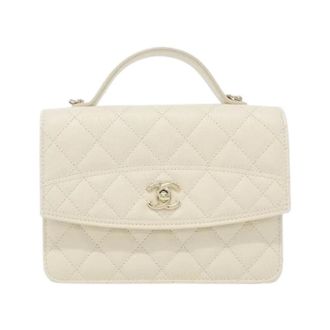 Chanel Pre-owned Sac &agrave; dos en cuir caviar - Femme - Pre-owned - Beige - Taille: ONE Size