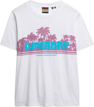 Superdry Damen Lässiges Outdoor T-Shirt mit Streifen Optik 38