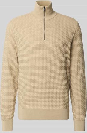 HUGO BOSS Regular Fit Troyer aus reiner Baumwolle Modell H-ULICIO