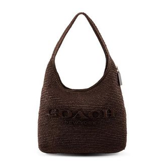 Coach Sac port&eacute; &eacute;paule en paille