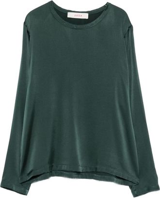 Jucca crewneck long-sleeve top - Gr&uuml;n