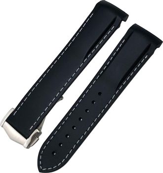 Generic 19 mm Gebogene Gummi -Uhrband -Passform f&uuml;r Omega Moonwatch 300 AT150 -Gurt