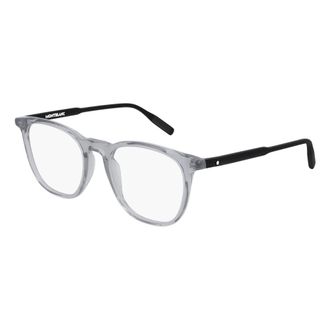 Montblanc Montblanc - Mb0010O Monture Optique Carr&eacute;e - Homme - Accessoires - Gris - Taille: 51 MM