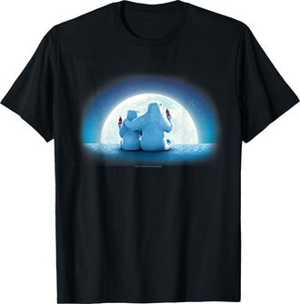 Coca Cola Ware Christmas Polar Bears Moonlight Portrait T-Shirt