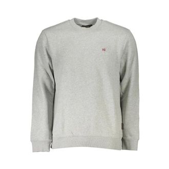 Napapijri Grauer Baumwoll Herren Pullover - - Sweatshirts & Hoodies - Herren - Grau - M
