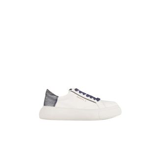 Alexander Smith Pearl Donna in Wei&szlig; mit blauem Glitzer laminiertem Absatz - - Shoes - Damen - Wei&szlig; - 37 EU