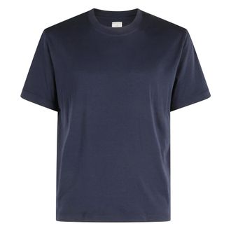 Eleventy T-Shirt Girocollo Bordini - - Tops - Herren - Blau - 2XL
