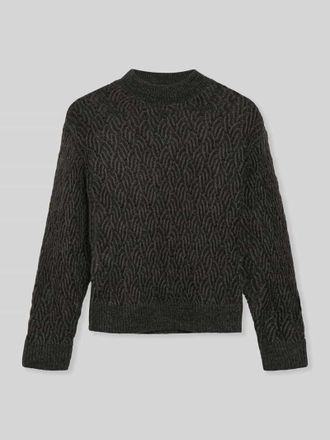 s.Oliver Black Label Pullover mit Ajour-Strickmuster