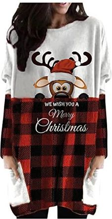 Generic Vestes pour femmes 2026 &agrave; la mode personnalit&eacute; imprim&eacute;e col rond sans bretelles manches longues r&eacute;tro Sling T-shirt veste hiver d&eacute;contract&eacute;, bordeaux,