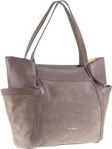 Pierre Cardin Sac &agrave; bandouli&egrave;re pour femme en cuir v&eacute;ritable Made in Italy 43x30x12 cm 55101, taupe, Taille unique