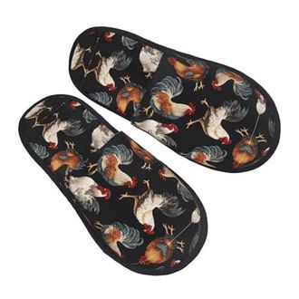 Generic Coqs Fran&ccedil;ais Homme Femme Chaussons Peluche Chaussures De Maison Confortable Slippers Pour Automne Maison Hiver L