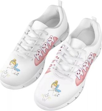 CHAQLIN Chaussures de Course légères pour Femmes Hommes, infirmière Mignonne Dentiste Sport Baskets de Gymnastique légères Jogging athlétique Fitness Chaussur
