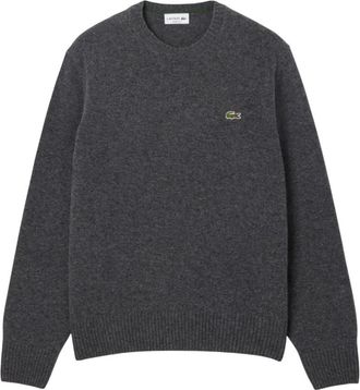 Lacoste Homme, Pulls, Gris, Taille: 2XL Pull Col Rond en Laine Cardée