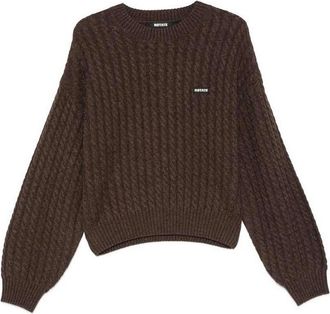 Rotate Pull Col Rond - Marron