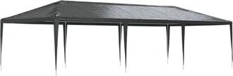 vidaXL Vidaxl - Tente de r&eacute;ception professionnelle 4x9 m - Couleur anthracite - 90 g/m&sup2; PE r&eacute;sistant aux UV et &agrave; leau - Structure en acier inoxydable