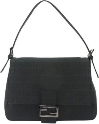 Fendi Pre-owned Sac bandouli&egrave;re vintage en toile - Femme - Pre-owned - Noir - Taille: ONE Size
