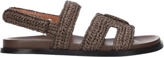 Bibi Lou Femme, Chaussures, Brun, Taille: 39 EU Sandale &agrave; effet raphia