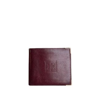 Givenchy Portefeuille en cuir bordeaux Pre-owned - Femme - Pre-owned - Brun - Taille: ONE Size