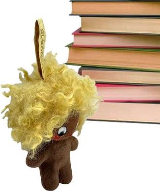 Generico Porte-cl&eacute;s en peluche - D&eacute;coration douce et mignonne avec design afro - Porte-cl&eacute;s, pour la salle, les enfants, l&eacute;cole, les f&ecirc;tes, les cadeaux, No&euml;l, 