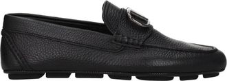 Valentino Garavani Homme, Chaussures, Noir, Taille: 41 1/2 EU Mocassins Slip-On en Cuir