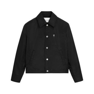 Ami De Coeur Jacke mit Knopfverschluss und Nieten - - Jackets - Herren - Schwarzk - L