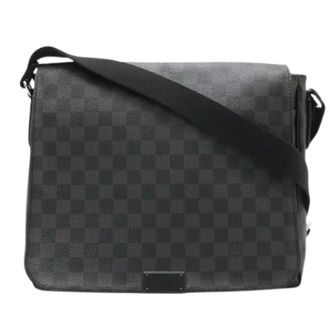 Louis Vuitton Pre-owned District MM Damier Graphite Umh&auml;ngetasche - - Pre-owned - Damen - Schwarzk - ONE SIZE