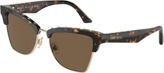 Jimmy Choo London Femme, Accessoires, Brun, Taille: 54 MM Jc5014 Lunettes de soleil