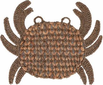 Villa D'Este Home Tivoli Set aus 6 Krabben aus Naturfaser, Karibik