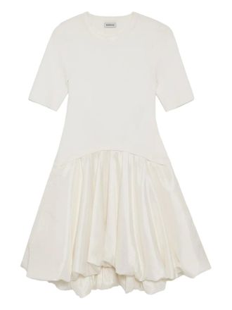 SIMKHAI Kenny Minikleid mit Ballonsaum - Wei&szlig;