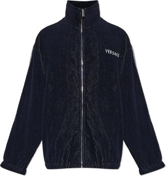 Versace unisex, Sweatshirts et sweats &agrave; capuche, Bleu, Taille: L Terry Cotton SweaT-shirt