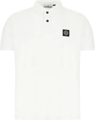 Stone Island Homme, Tops, Blanc, Taille: 2XL Polo Classique pour Homme