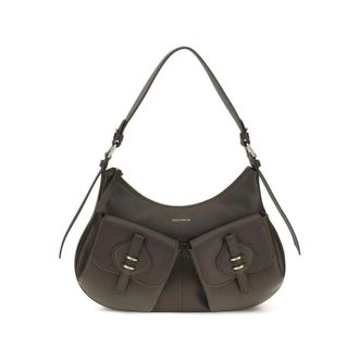 Coccinelle Mavery Pocket Shoulder Bag - Femme - Sacs - Brun - Taille: ONE Size