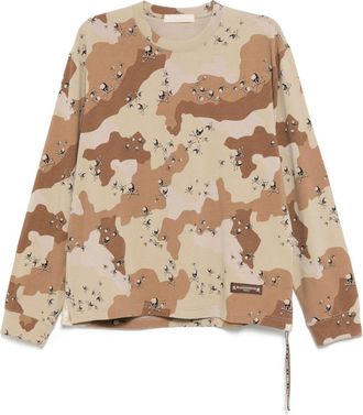 MASTERMIND WORLD T-Shirt mit Logo-Print - Braun