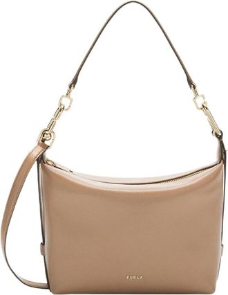 Furla Hobo Bags - Furla Tonie Mini Hobo - Gr. unisize - in Beige - f&uuml;r Damen