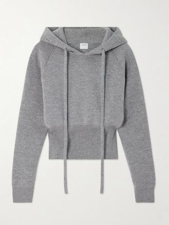 Patou Hoodie Aus Einer Merinowollmischung Mit Applikation - Grau