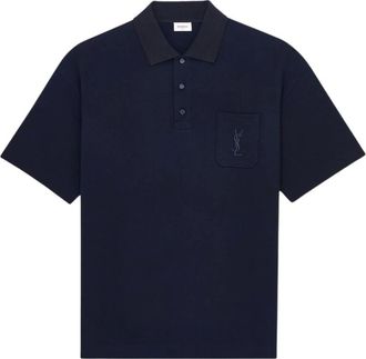Saint Laurent Herren, Oberteile, Blau, LGr&ouml;&szlig;e