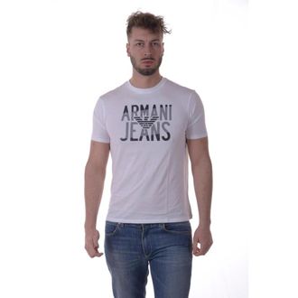 Armani Jeans Casual Logo Print Sweatshirt - - Tops - Herren - Wei&szlig; - M