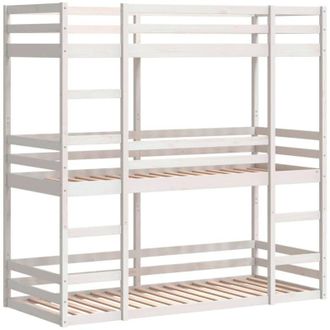vidaXL Vidaxl - Lit superpos&eacute; triple sans matelas 90x190 cm bois de pin massif
