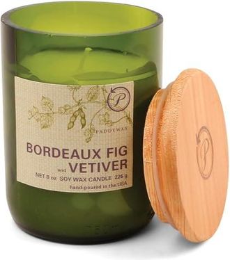 Paddywax Eco Green Bougie dans Un Verre Parfum Figue de Bordeaux et vétiver Vert